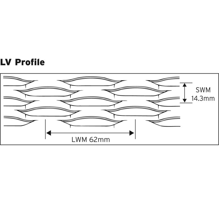 LV10 Expanded Metal Sunscreen Louvre: 41 x 10mm Openings - Meshstore
