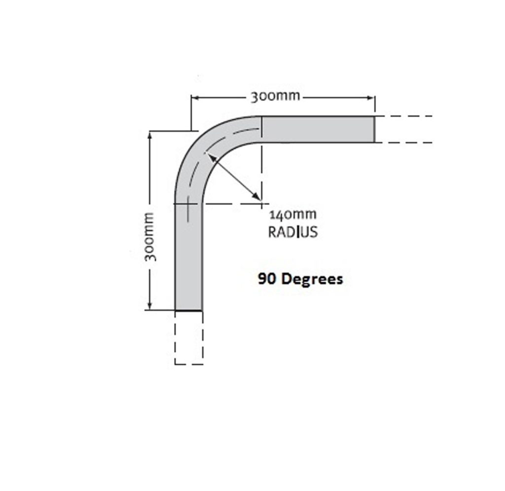 Rail Bend 25NB, Medium Mild Steel, Untreated Or Galvanised Steel ...