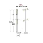 Platform Angle Stanchion, Untreated or Hot Dip Galvanised, Mild Steel ...