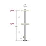 (PG) Platform Stanchion, Untreated Or Hot Dip Galvanised, Mild Steel ...