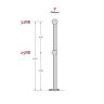 (PG) Platform Stanchion, Untreated Or Hot Dip Galvanised, Mild Steel ...